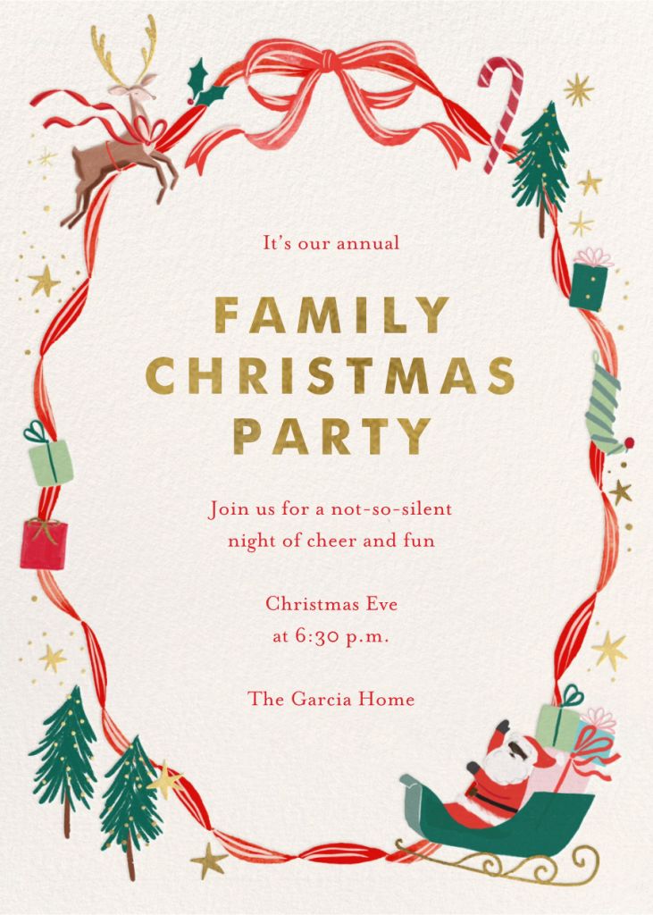 Holiday Lane Invitation