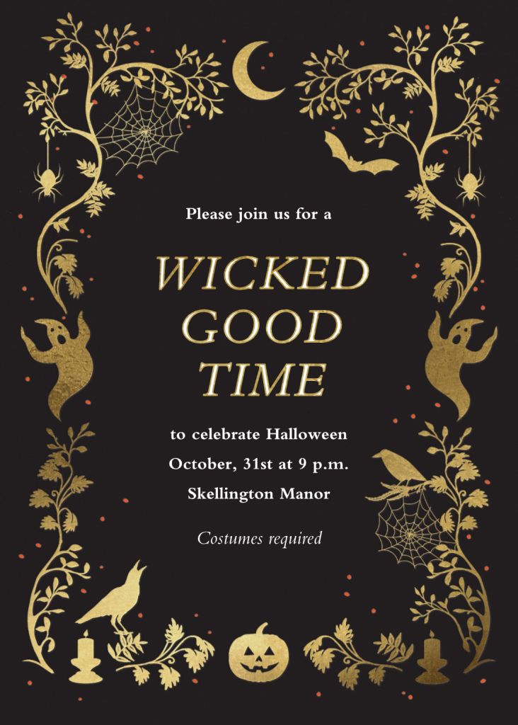 Wicked Border - Invitation | Send online instantly | RSVP tracking