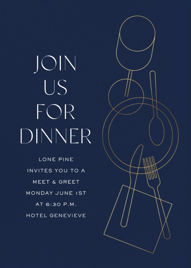 All Set - Business Dinner Invitation | Send online instantly | RSVP ...