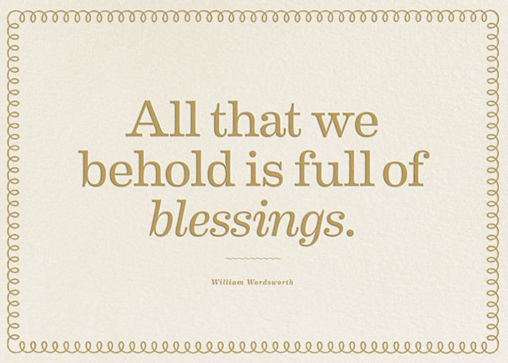 Full Of Blessings - Thanksgiving Card | Send online instantly | Track opens