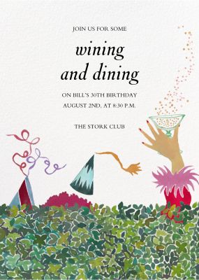 Adult Birthday Invitations | Grown Up Birthday Invites