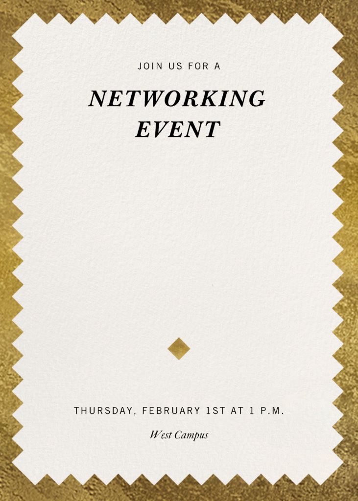 Zig and Zag (Customizable Template) - Networking Event Invitation ...