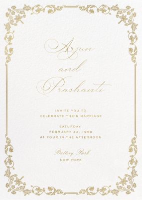 Calligraphy Wedding Invitations | Send online instantly | RSVP tracking
