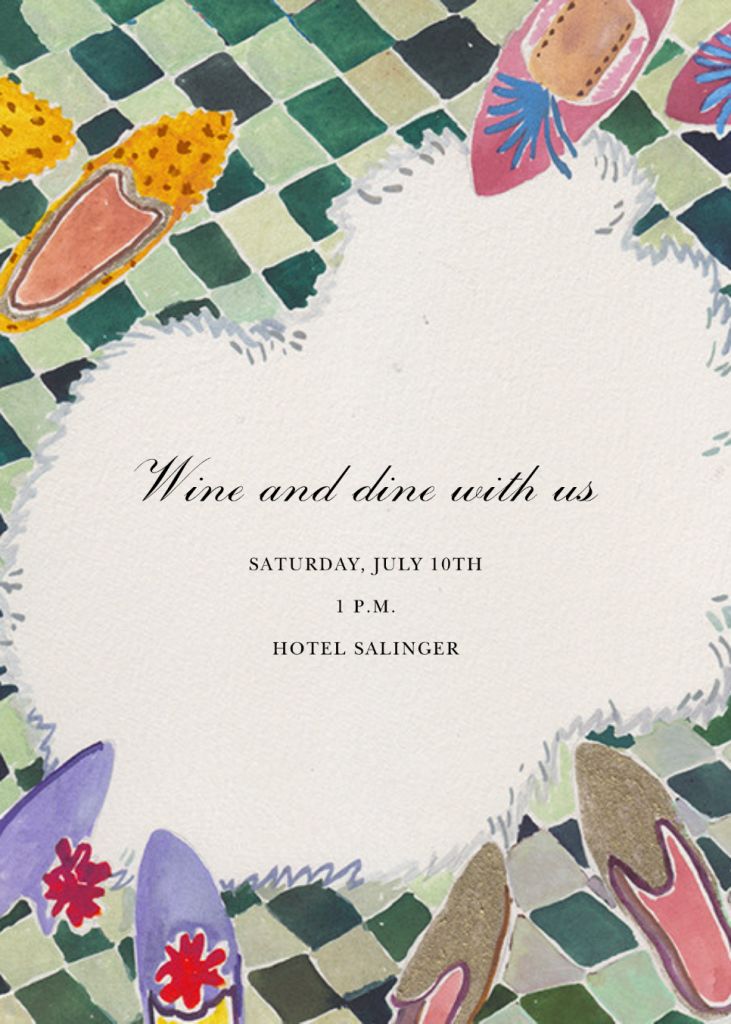 Slipper Room - Party Invitation | Send online instantly | RSVP tracking