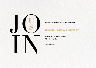 Open House Invitations | Send online instantly | RSVP tracking