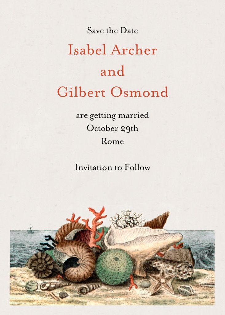 Shells Still Life - Save the Date | Send online instantly | Track opens