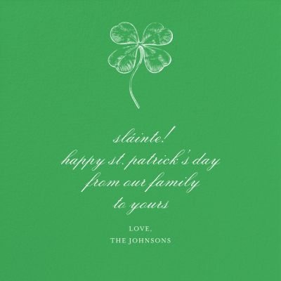 St. Patrick's Day cards | Send online instantly | Track opens