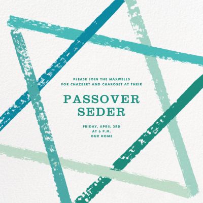 Passover Invitations | Send online instantly | RSVP tracking