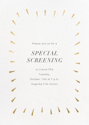 Viewing Party Invitations | Send online instantly | RSVP tracking