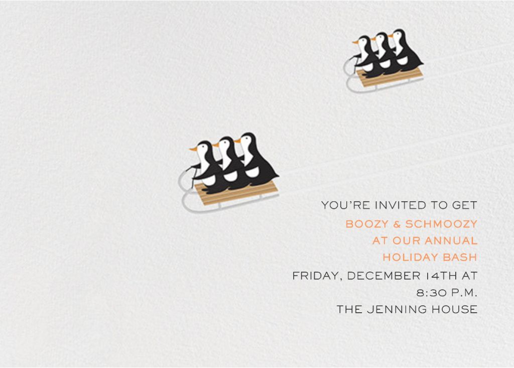 Cool Runnings - Holiday Party Invitation | Send online instantly | RSVP ...