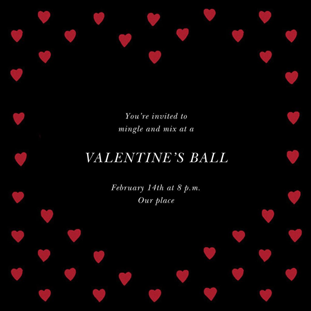 Hearty - Valentine's Day Invitation | Send online instantly | RSVP tracking