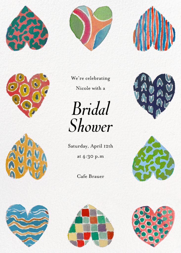 Hearty Hearts - Invitation | Send online instantly | RSVP tracking