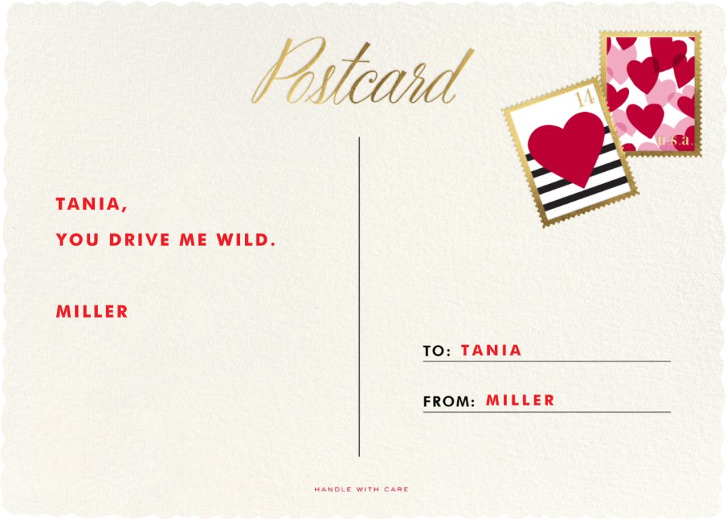 Mr. and Mrs. Postman - Valentine's Day Card | Send online instantly ...