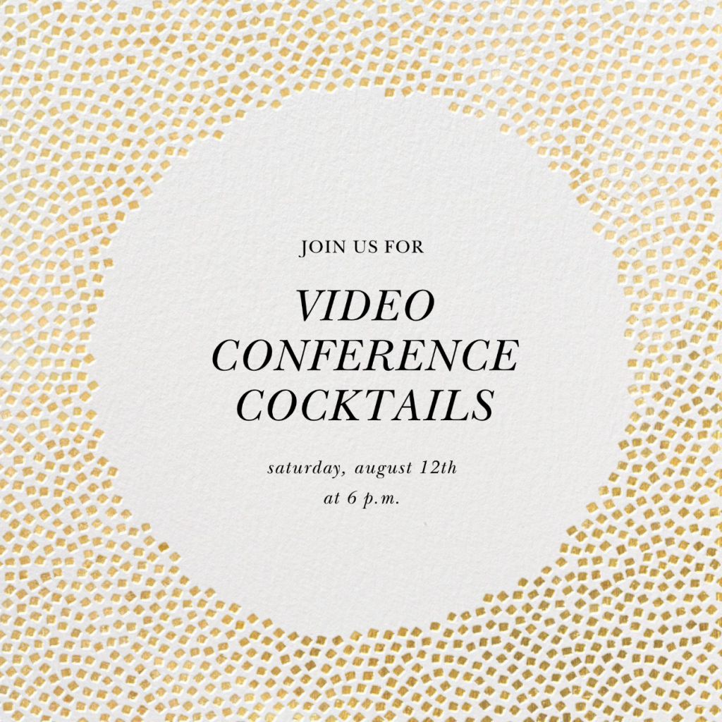 Metallic Confetti | Send online instantly | RSVP tracking