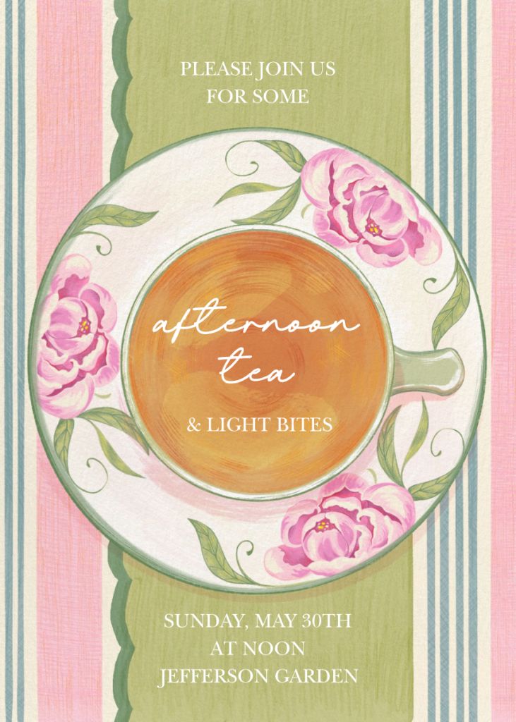 Afternoon Tea - Tea Party Invitation | Send online instantly | RSVP ...