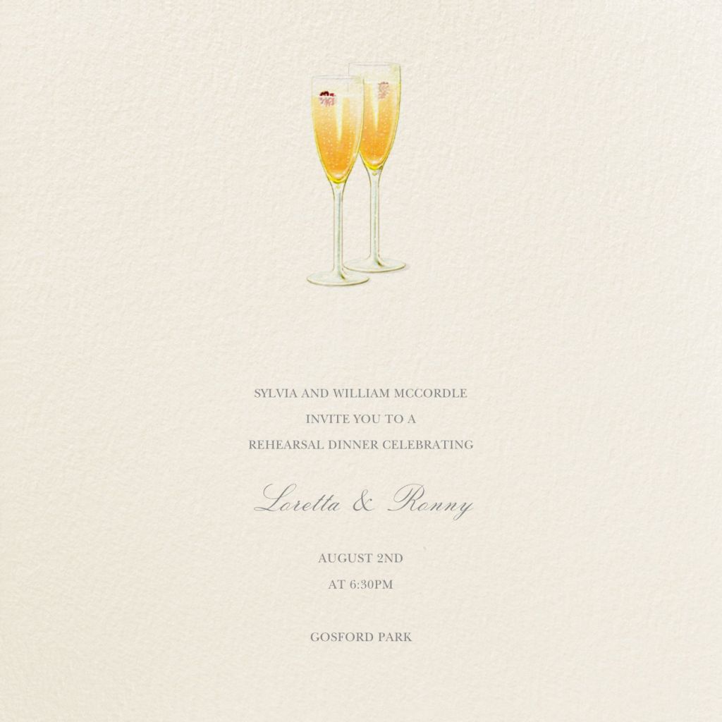 Kir Royale Invitation