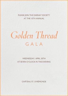 Gala Invitations | Send online instantly | RSVP tracking