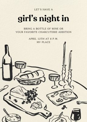 Girls' Night Invitations | Send online instantly | RSVP tracking