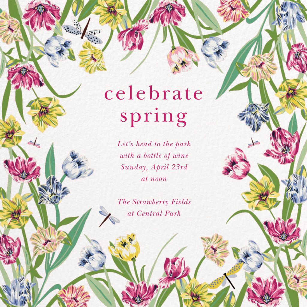 Keukeuken - Spring Party Invitation | Send online instantly | RSVP tracking