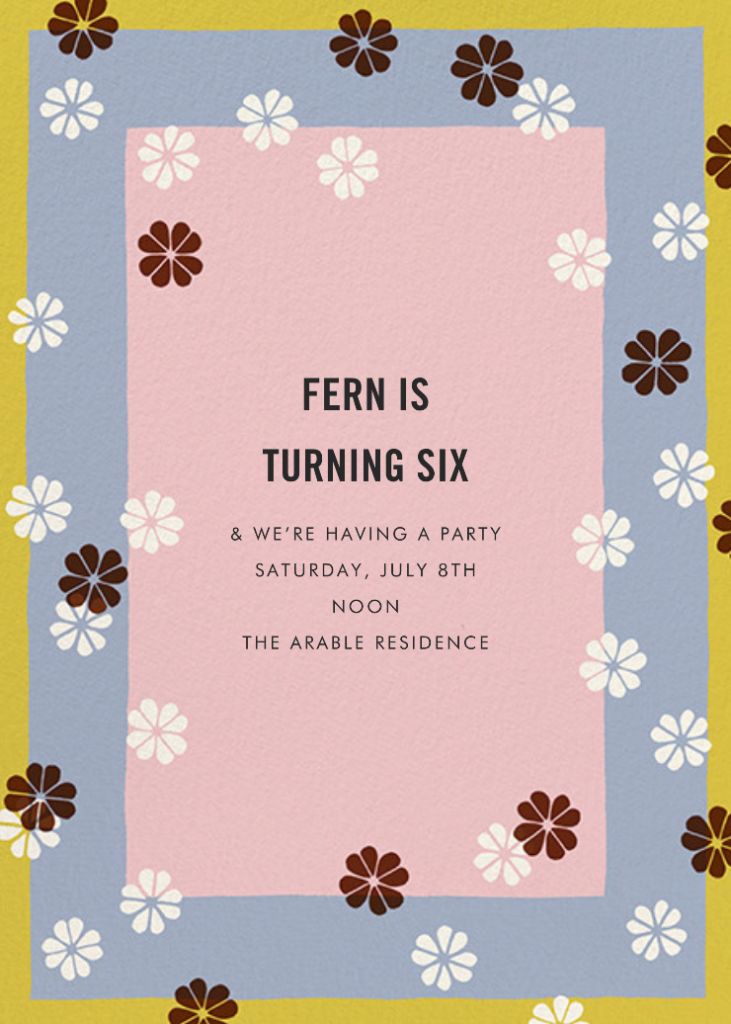 Mod Clover - Birthday Invitation | Send online instantly | RSVP tracking