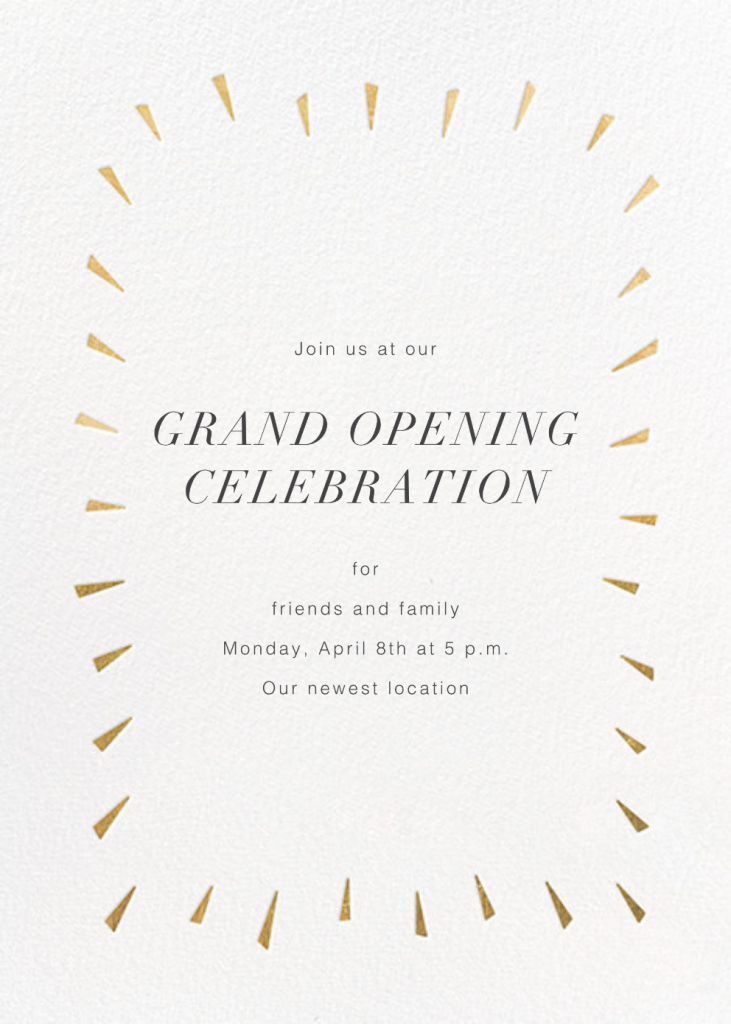 Éclat - Launch Party Invitation | Send online instantly | RSVP tracking