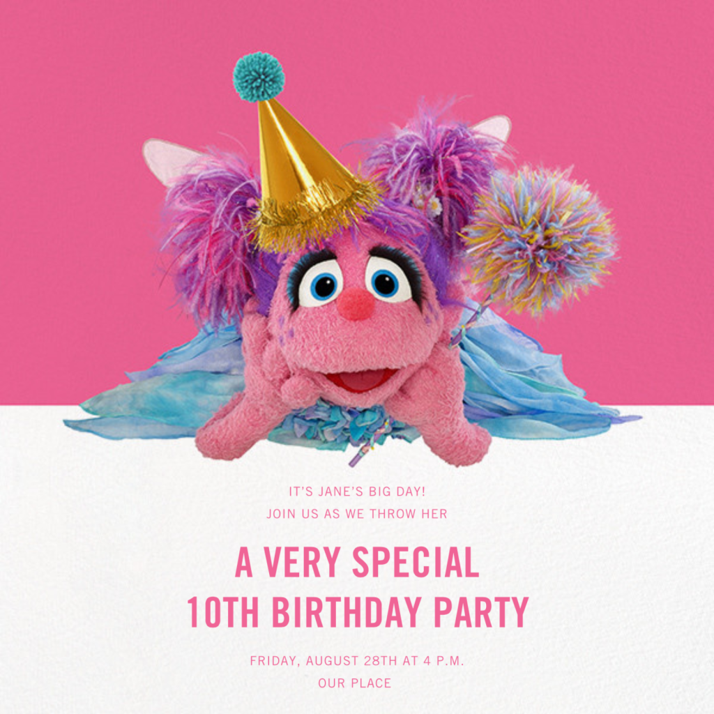 Abby Cadabby Birthday Invitation Send Online Instantly Rsvp Tracking