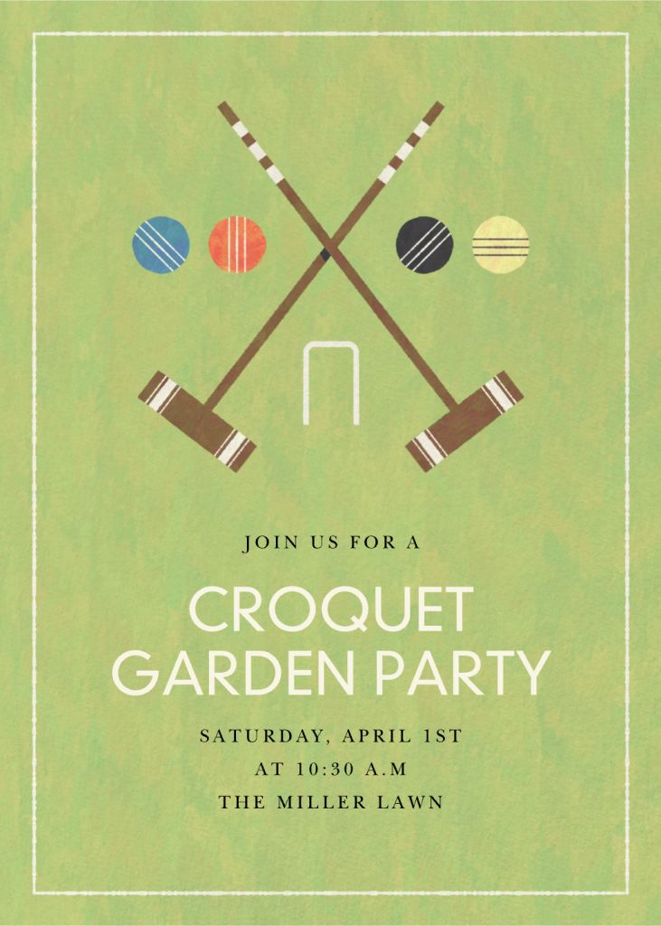 Everything Croquet - Spring Party Invitation | Send online instantly ...