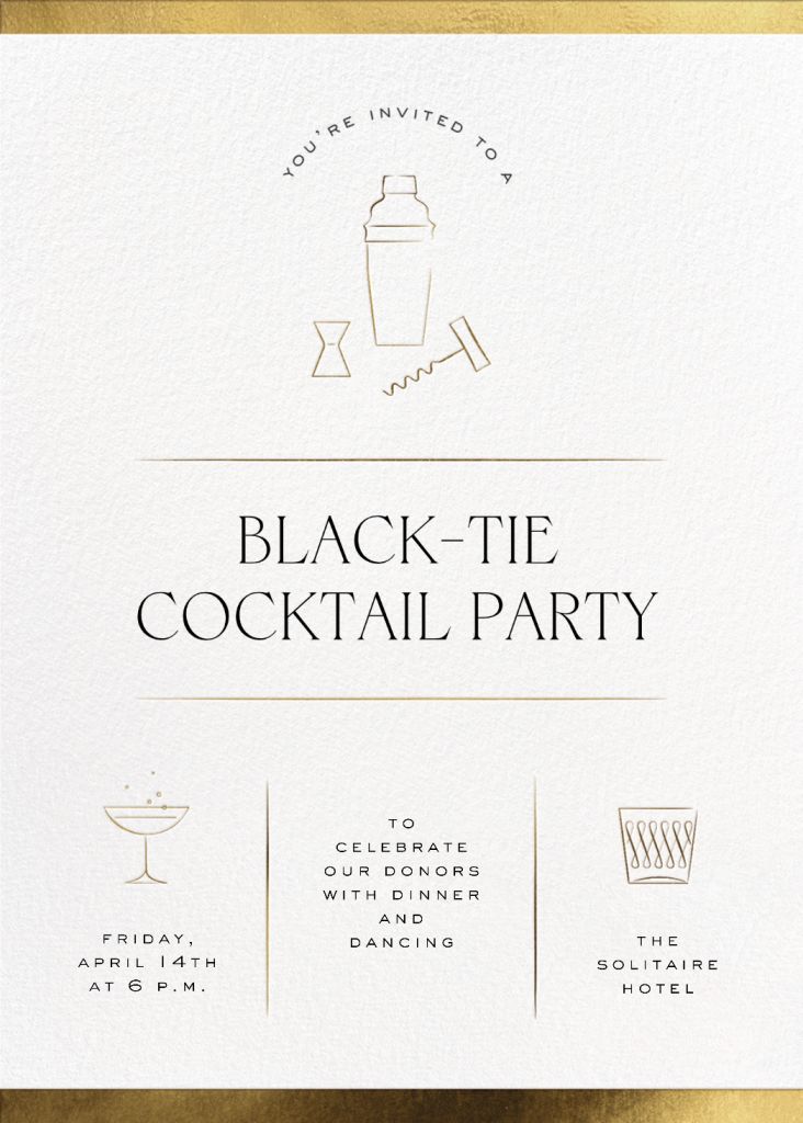Cocktail Jigger - Cocktail Party Invitation | Send online instantly ...