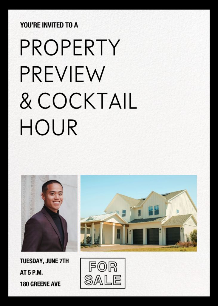 Modern Poster (Customizable Template) - Open House Invitation | Send ...