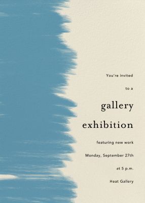 Art Exhibition Invitations | Send online instantly | RSVP tracking