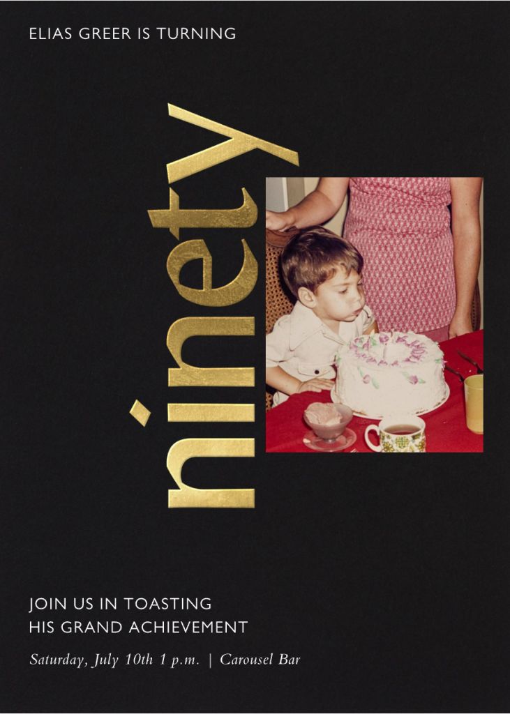 Celebration Photo - Birthday Invitation | Send online instantly | RSVP ...