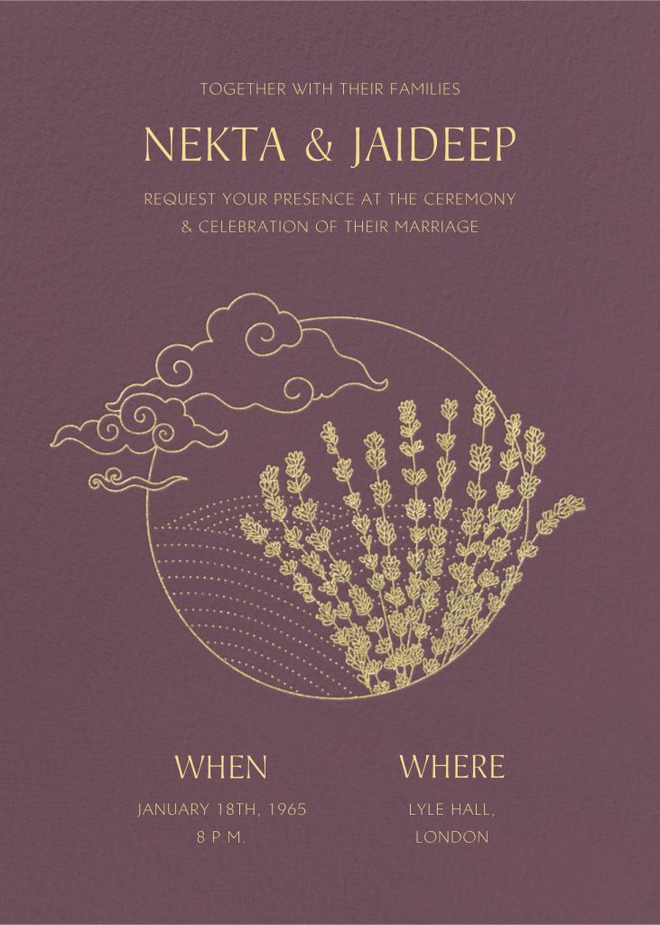 Chaman Symbol - Wedding Invitation | Send online instantly | RSVP tracking