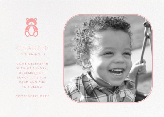 First Birthday Invitations | Send online instantly | RSVP tracking