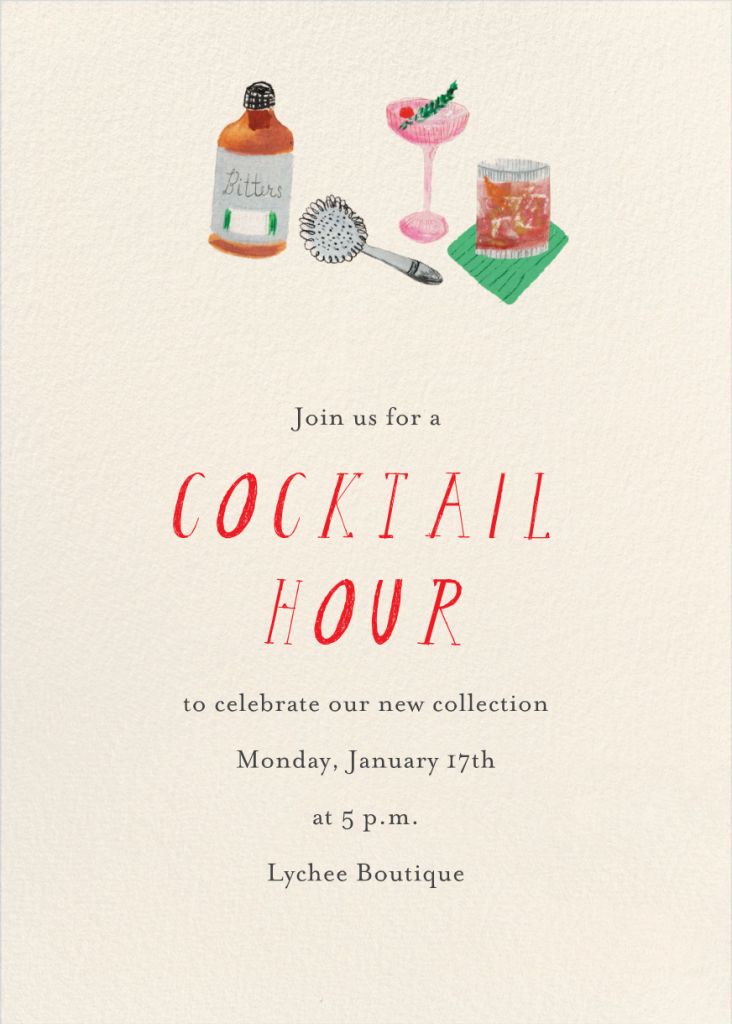 Cocktail Maker - Cocktail Party Invitation | Send online instantly ...