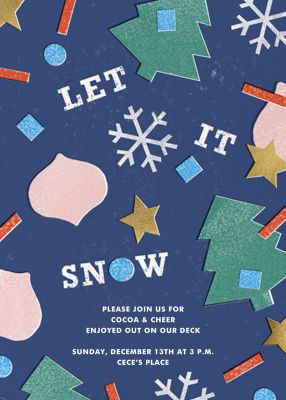 Winter Party Invitations | Send online instantly | RSVP tracking