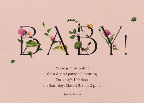 100 Day Celebration Invitations | Send online instantly | RSVP tracking