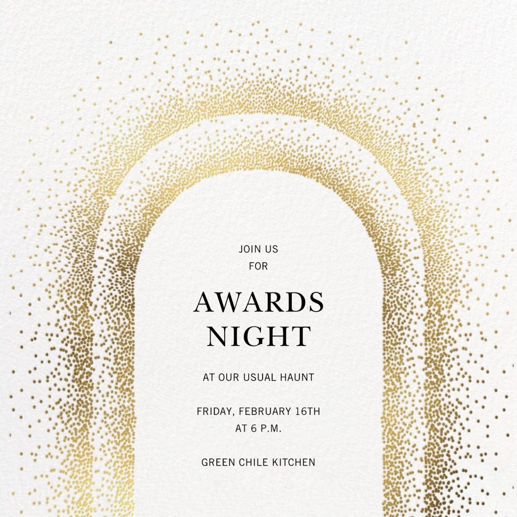 Golden Arches - Awards Ceremony Invitation | Send online instantly ...