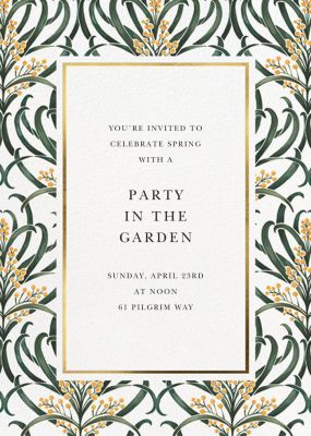 Spring Party Invitations | Send online instantly | RSVP tracking