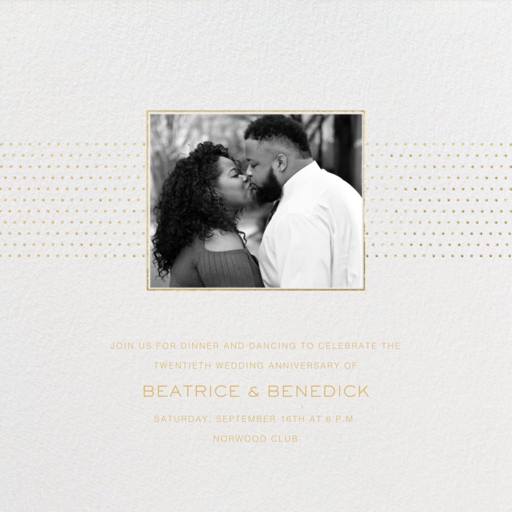 Dotted Band - Anniversary Invitation | Send online instantly | RSVP ...