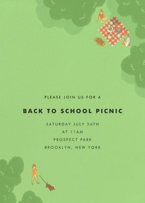 Back-to-School Invitations | Send online instantly | RSVP tracking
