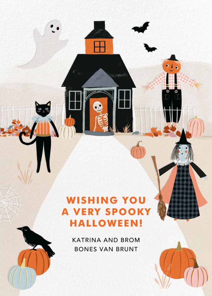 Spooky Neighbors - Halloween Card | Send online instantly | Track opens