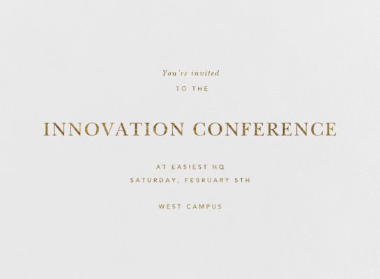 Conference and Workshop Invitations | Send online instantly | RSVP tracking