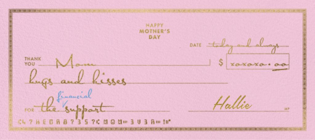 Returned Check - Greeting Card | Send online instantly | Track opens