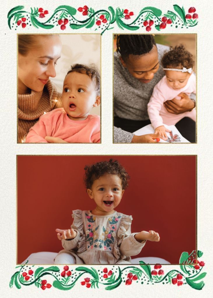 Merry Garland (Multi Photo) - Holiday Card | Send online instantly ...