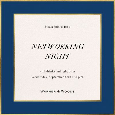 Networking and Meet-and-Greet Invitations | Send online instantly ...