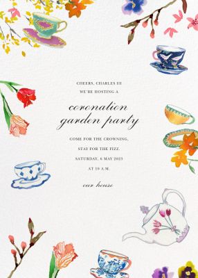 Coronation Party Invitations | Send online instantly | RSVP tracking