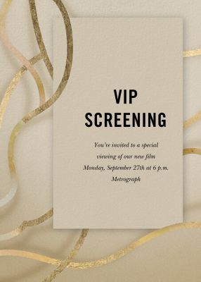 Viewing Party Invitations | Send online instantly | RSVP tracking