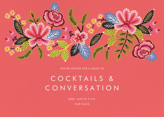 Spring Party Invitations | Send online instantly | RSVP tracking