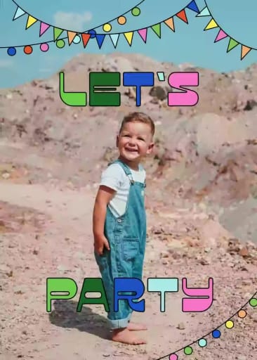 Colorful Party Banner | Send online instantly | Free tracking