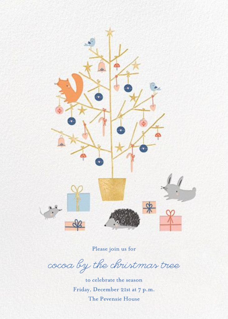 Cheek's Christmas Tree | Send online instantly | RSVP tracking